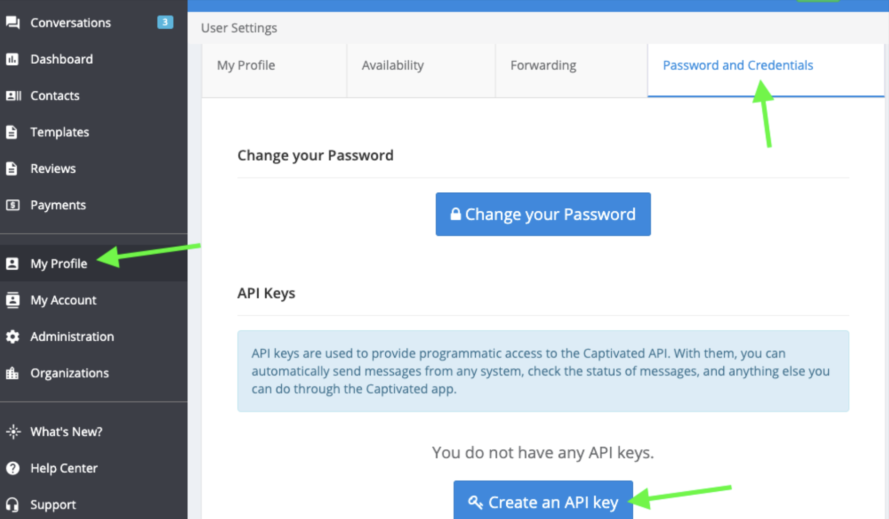 Connecting Captivated to SA5 - Captivated