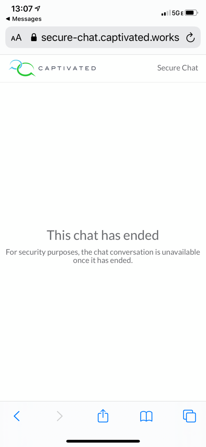 Secure Chat - Captivated