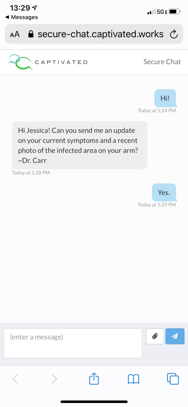 Secure Chat - Captivated