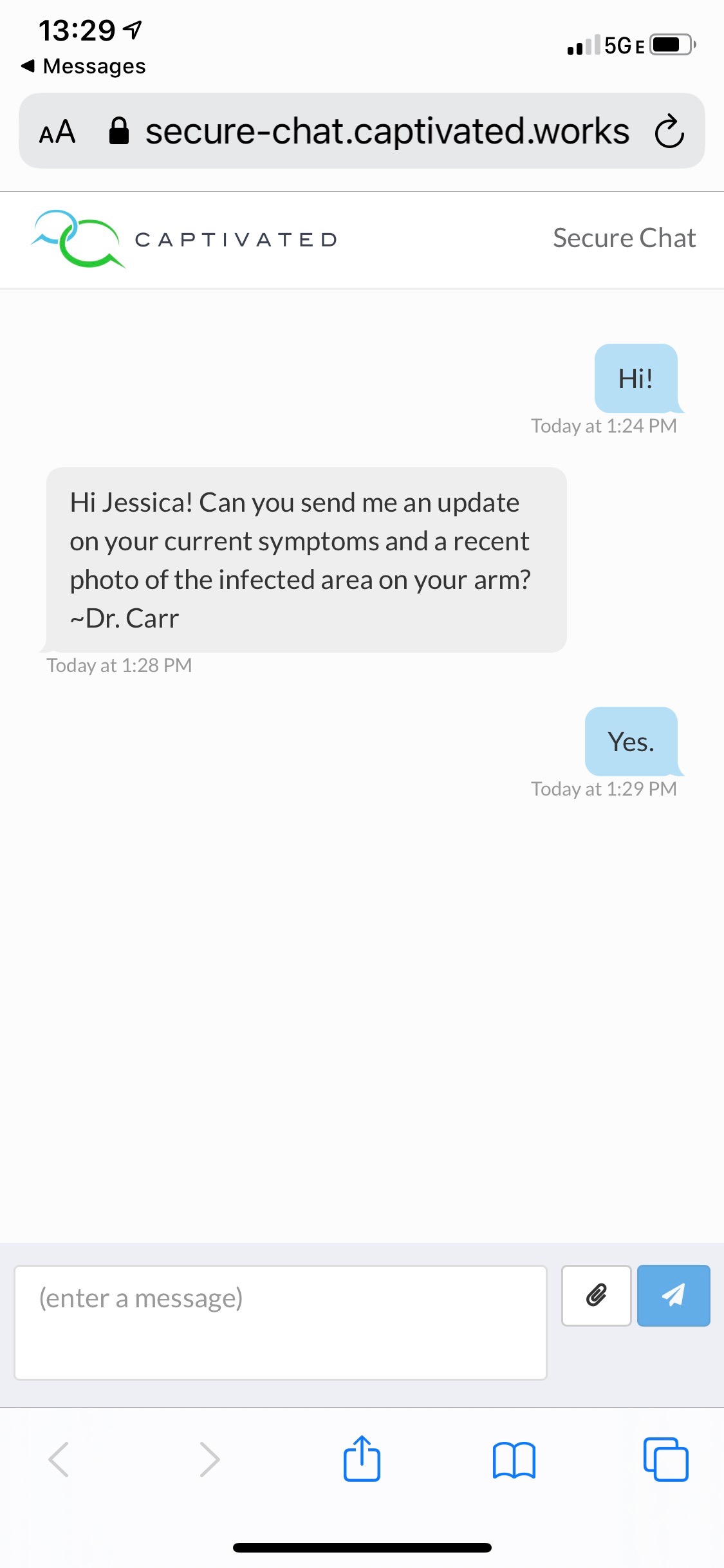 Secure Chat - Captivated