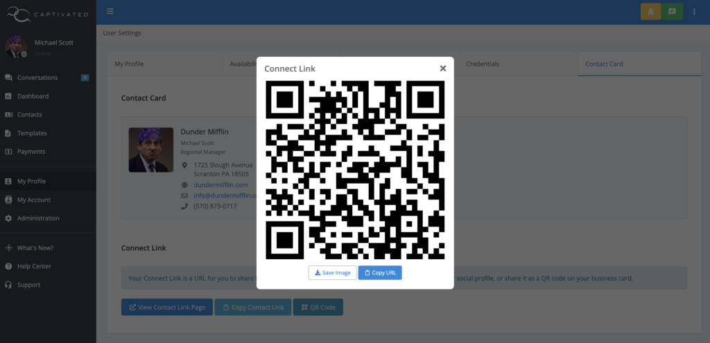 Sending Your Contact Card QR Code Registration Captivated sending-your-contact-card-qr-code-registration-captivated