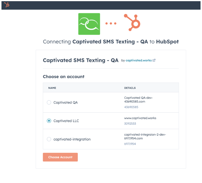 HubSpot Integration - Captivated