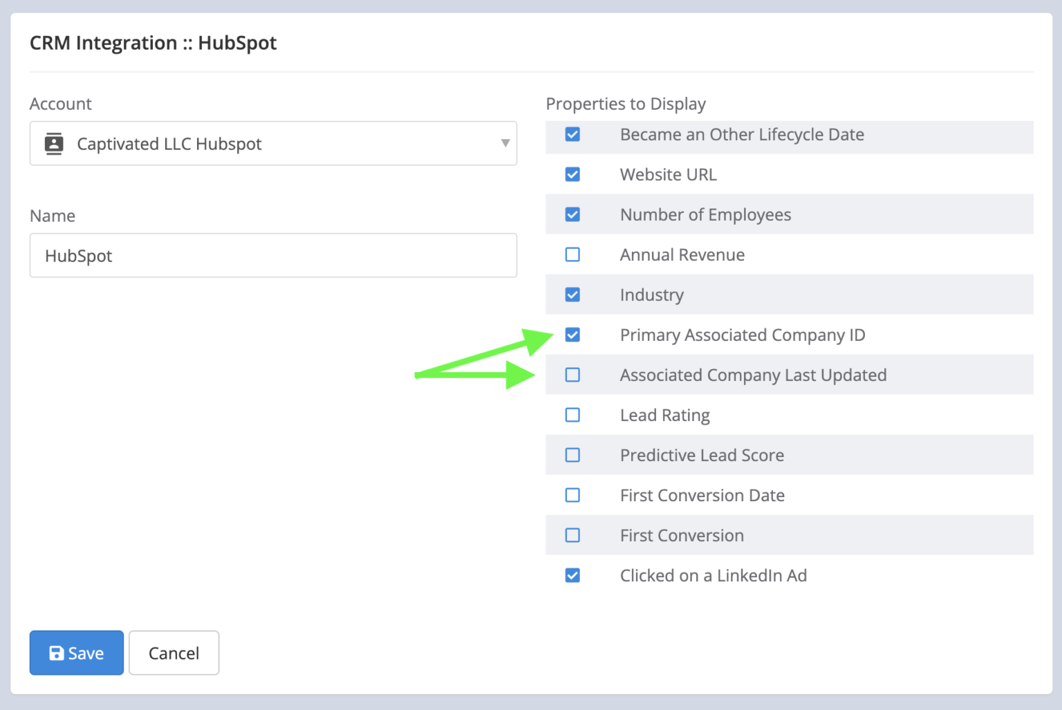 HubSpot Integration - Captivated